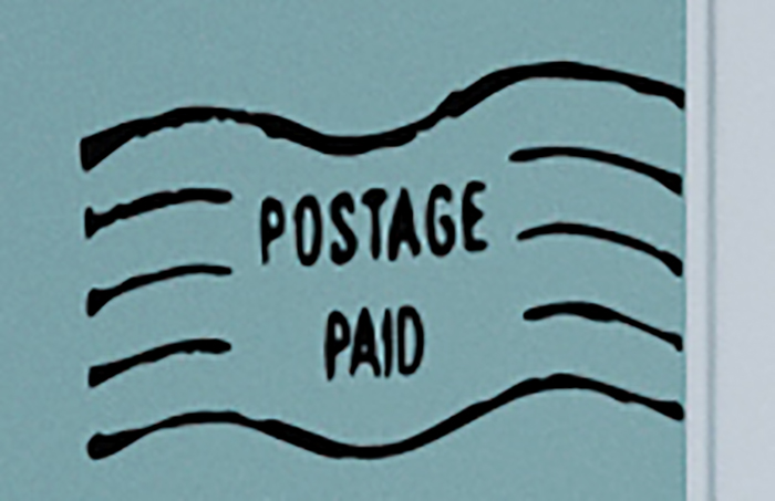 Postage Paid Travel Postmark Photo Wall Decal